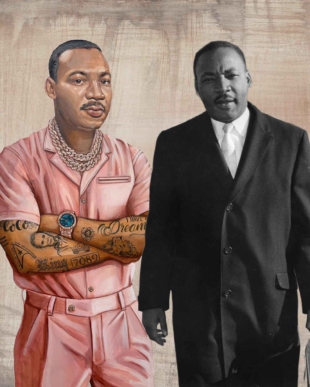 Symbols and Stories in 'MLK' Portrait – LX Artworks